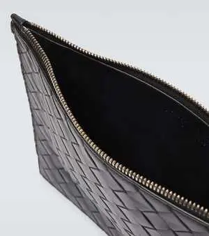 Bottega Veneta Intrecciato Large Leather Pouch