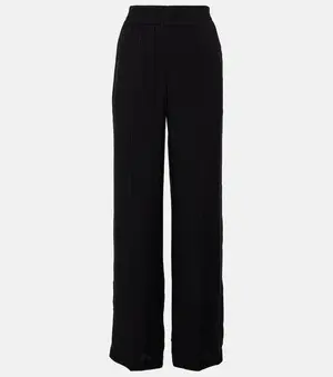 Victoria Beckham Gathered Pajama Pants - Black