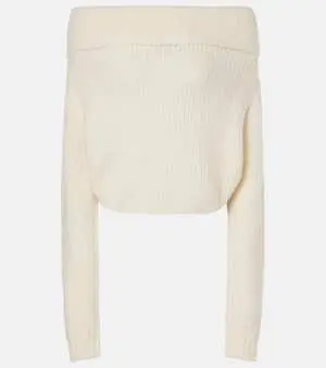 Christopher Esber Off-shoulder Bouclé Sweater