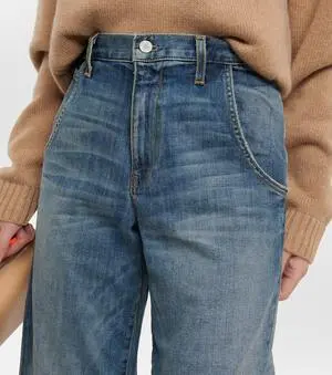 NILI LOTAN Emerson Mid-rise Jeans - Blue