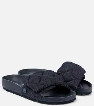 BIRKENSTOCK Sylt Quilted Denim Slides