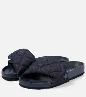 BIRKENSTOCK Sylt Quilted Denim Slides
