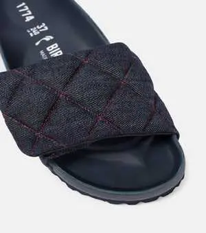 BIRKENSTOCK Sylt Quilted Denim Slides
