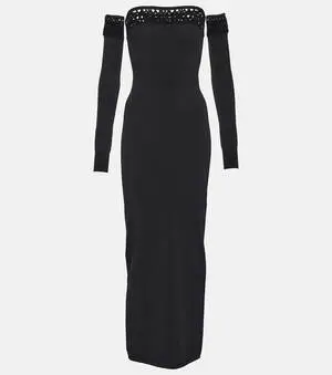 Alaïa Vienne Off-shoulder Maxi Dress