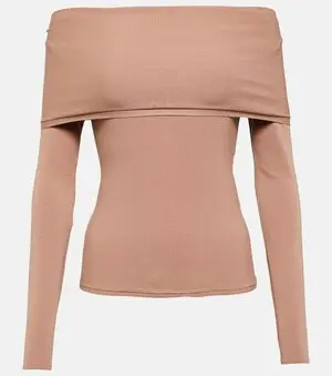 Alaïa Off-shoulder Jersey Top