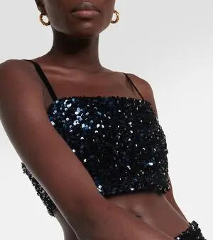 Dorothee Schumacher Sequined Crop Top
