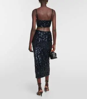 Dorothee Schumacher Sequined Crop Top
