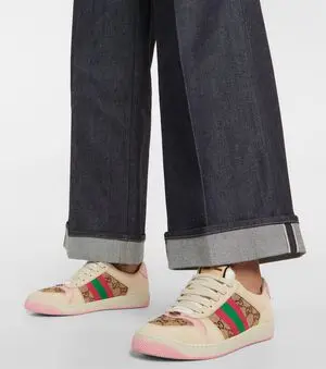 Gucci Screener Leather Sneakers - Multicoloured