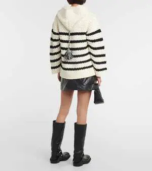 Alanui The Mariner Striped Wool Hoodie