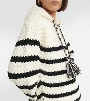 Alanui The Mariner Striped Wool Hoodie