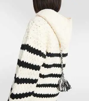 Alanui The Mariner Striped Wool Hoodie