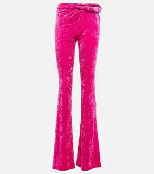 Versace Flared Velvet Pants