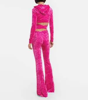 Versace Flared Velvet Pants