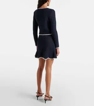 SELF-PORTRAIT Crochet Knit Cardigan