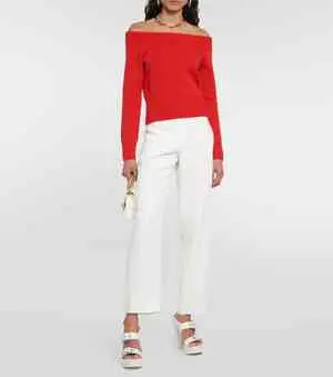 Alexander McQueen Mid-rise Slim Crepe Pants