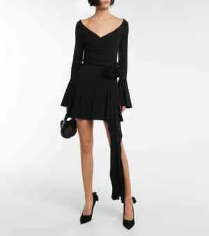 JIMMY CHOO Love 100 Embellished Suede Pumps - Black