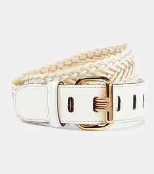 Etro Leather Belt - White