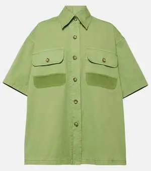 Stella McCartney Oversized Cotton Canvas Shirt