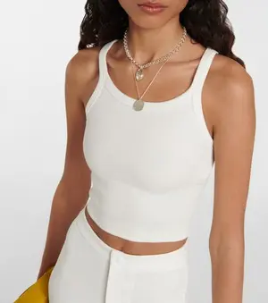 Wardrobe.NYC X Hailey Bieber Cropped Ribbed Tank Top