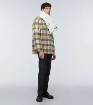 JIL SANDER Padded Down Scarf - White