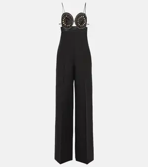 Stella McCartney Broderie Anglaise Jumpsuit - Black