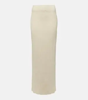 TOTEME Cotton-blend Boucle Maxi Skirt