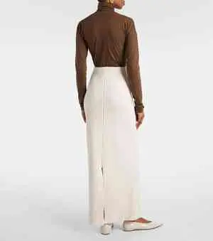 TOTEME Cotton-blend Boucle Maxi Skirt