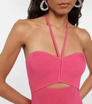 Simkhai Ribbed-knit Mini Dress