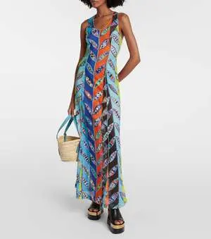 Emilio Pucci Girandole Printed Maxi Dress