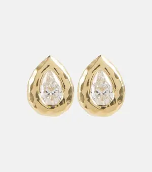 OCTAVIA ELIZABETH Nesting Gem 18kt Yellow Diamond Stud Earrings - Gold