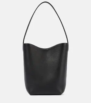 THE ROW Park Small Leather Tote Bag - Black