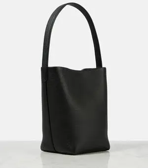 THE ROW Park Small Leather Tote Bag - Black