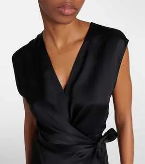 TOTEME Asymmetric Satin Top