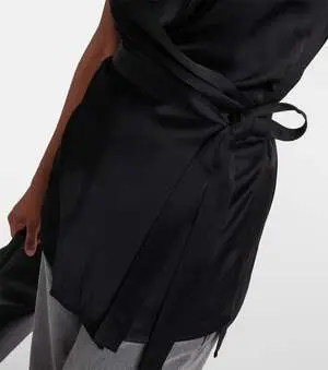 TOTEME Asymmetric Satin Top
