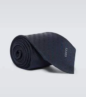 Gucci Horsebit Standard Neck Tie - Blue