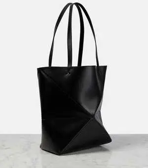 Loewe Puzzle Fold Medium Tote Bag - Black