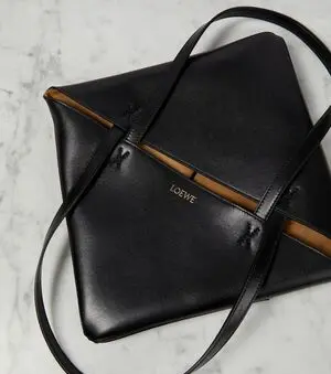Loewe Puzzle Fold Medium Tote Bag - Black