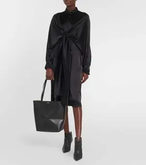 Loewe Puzzle Fold Medium Tote Bag - Black