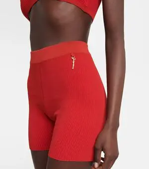 Jacquemus Le Short Pralu Ribbed-knit Shorts