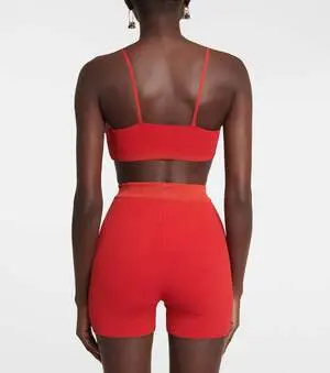 Jacquemus Le Short Pralu Ribbed-knit Shorts