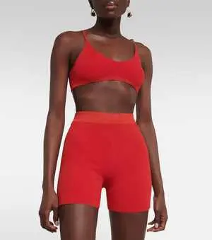 Jacquemus Le Short Pralu Ribbed-knit Shorts