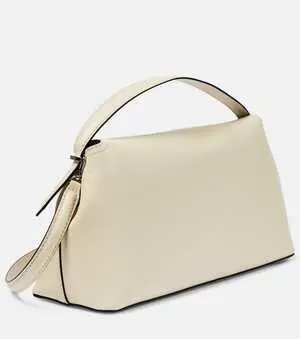 TOTEME T-lock Medium Leather Tote Bag - White