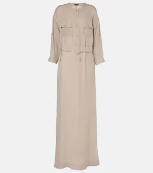 TOM FORD Striped Belted Shirt Dress