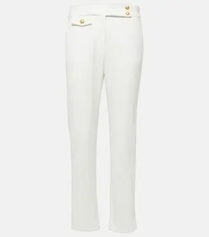 Veronica Beard Renzo Mid-rise Cropped Slim Pants