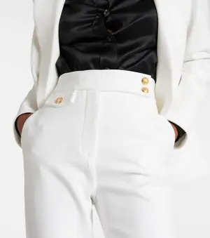 Veronica Beard Renzo Mid-rise Cropped Slim Pants