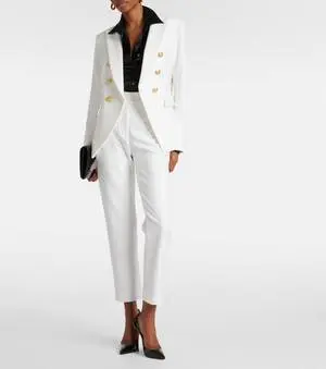 Veronica Beard Renzo Mid-rise Cropped Slim Pants