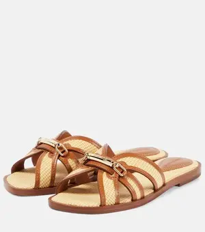 Zimmermann Prisma Raffia Slides