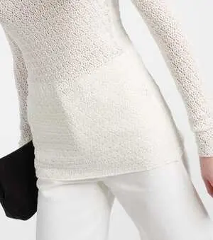 TOTEME Crochet Turtleneck Top