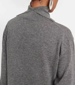 JIL SANDER Cashmere Turtleneck Midi Dress