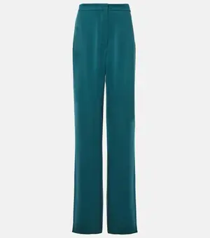 Max Mara Medusa High-rise Straight Trousers - Grey